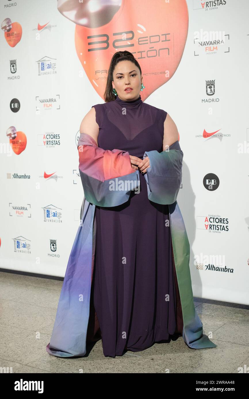 Laura Galan attend the red carpet for the Unión De Actores Awards 2024 ...