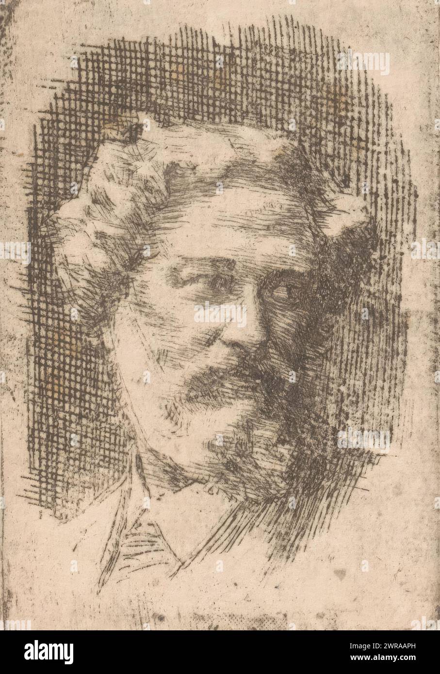 Portrait of an unknown man with beard, print maker: Adrien De Witte ...