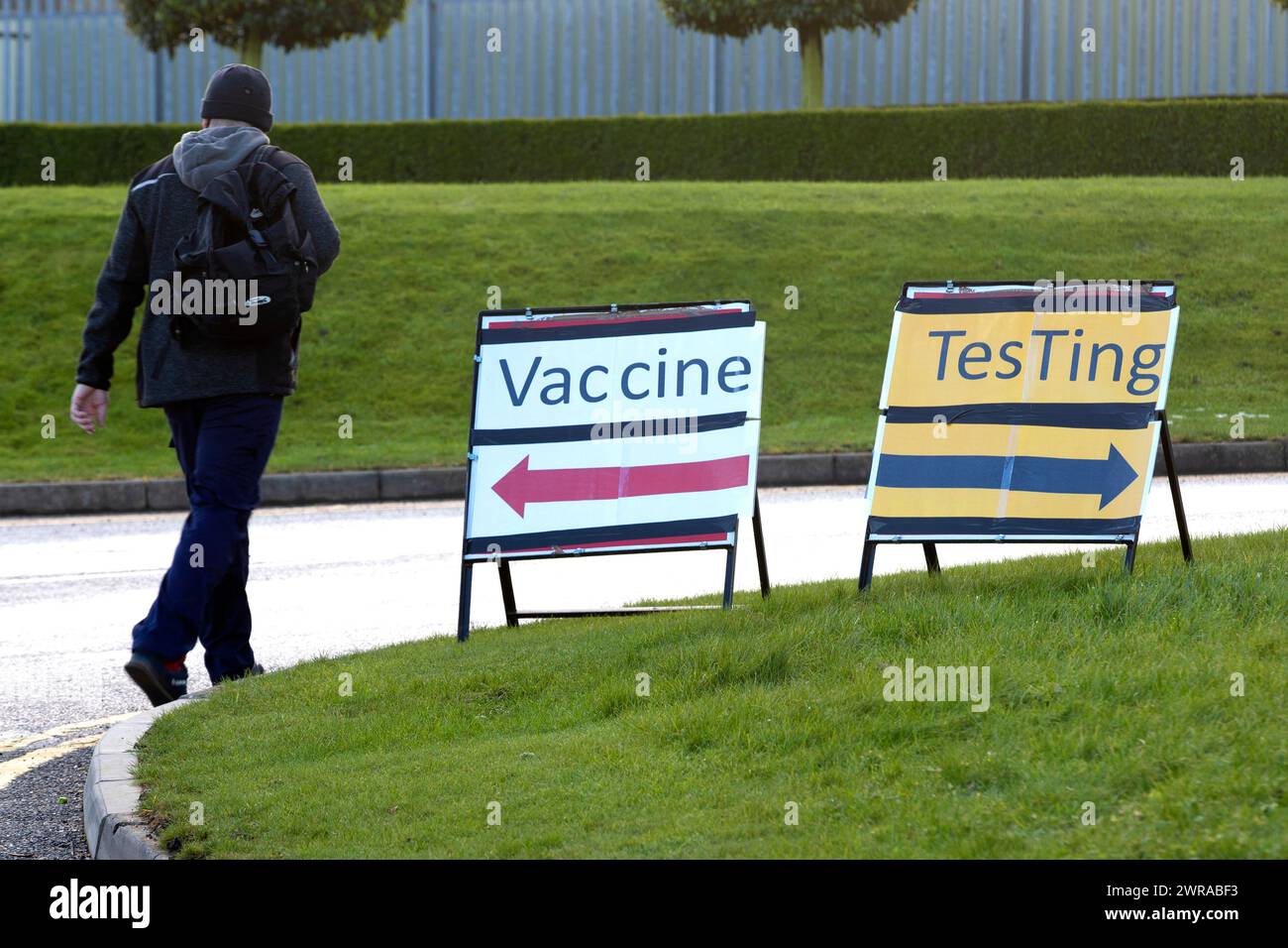 05/01/21 ***with video*** Covid-19 vaccine and testing facility at JCB ...