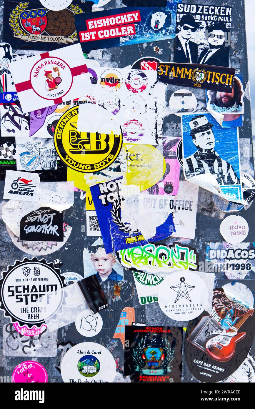Multiple stickers hi-res stock photography and images - Alamy