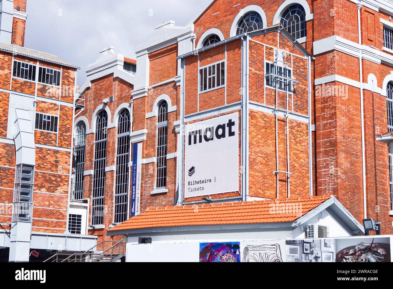 Exterior of the Electricity Museum of Lisbon, part of the Museum of Art ...