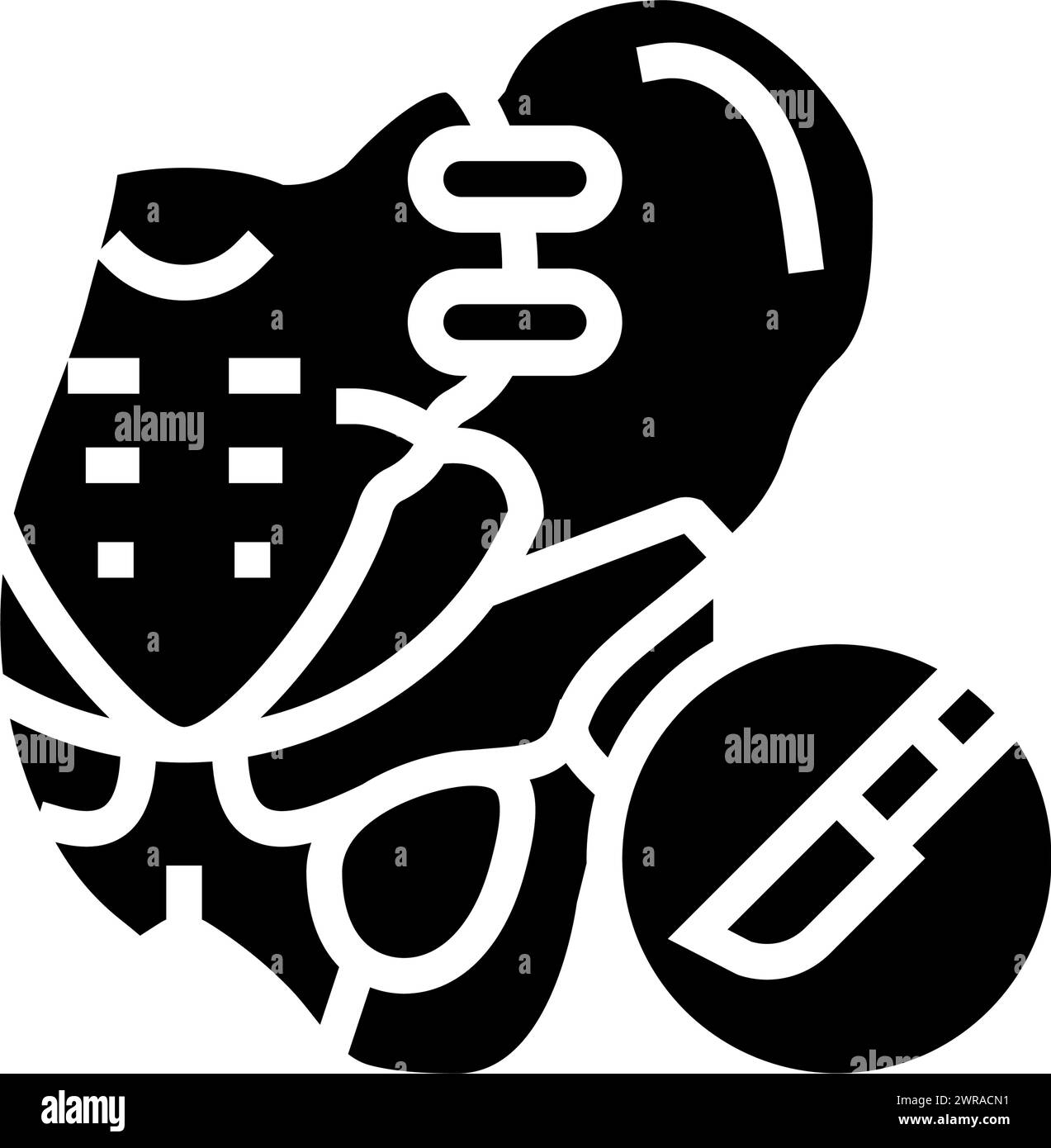 joint fusion surgery glyph icon vector illustration Stock Vector Image ...