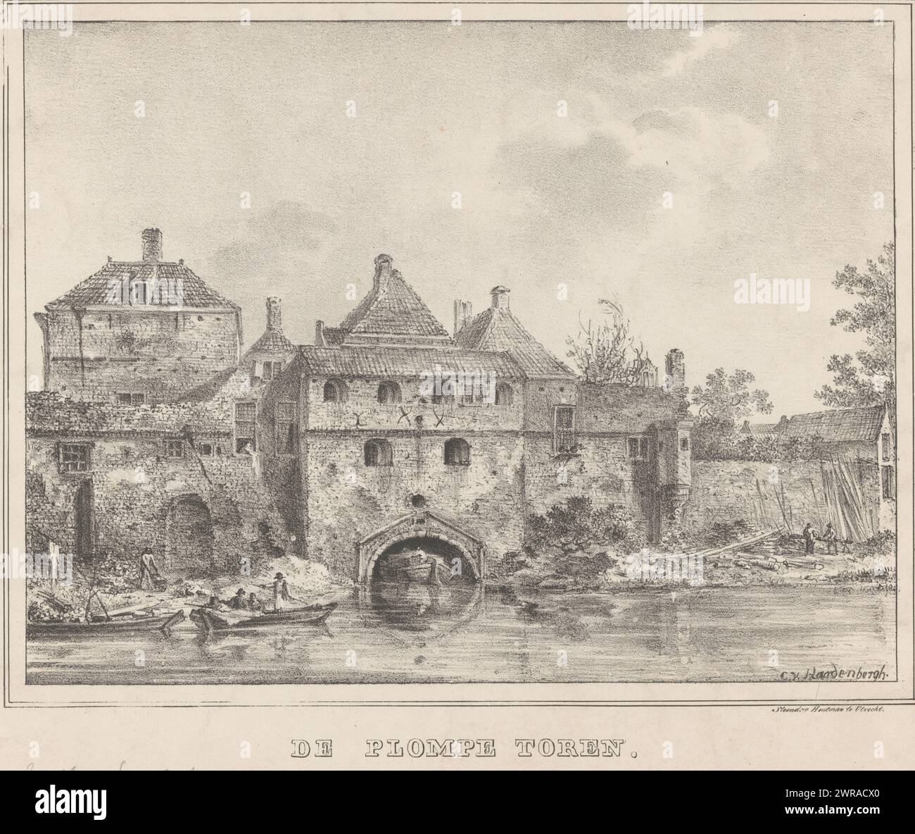 Plompe Toren at the Weerdpoort in Utrecht, De Plompe Toren. Near the ...