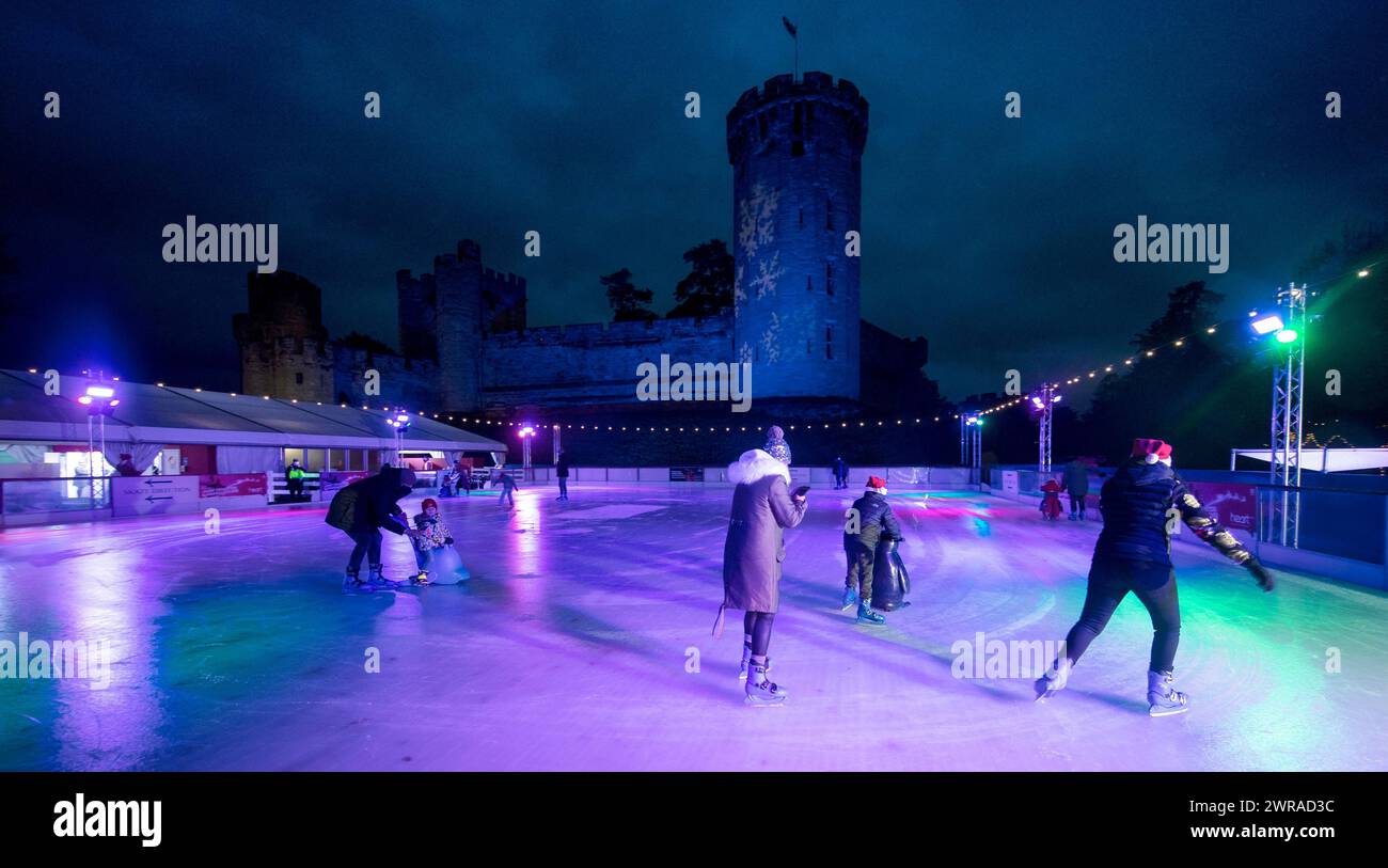 Warwick castle ice rink hi-res stock photography and images - Alamy