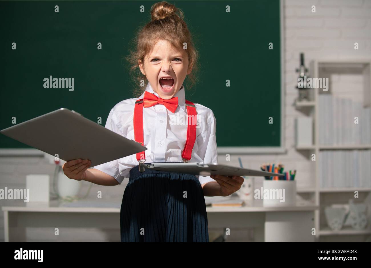 Children fun portrait shouting kids hi-res stock photography and images ...