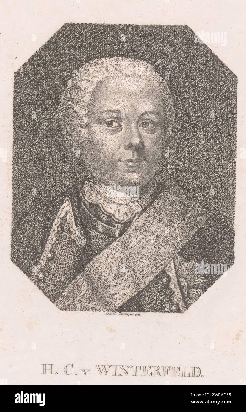 Portrait of Hans Carl von Winterfeld, Portraits of Famous People ...