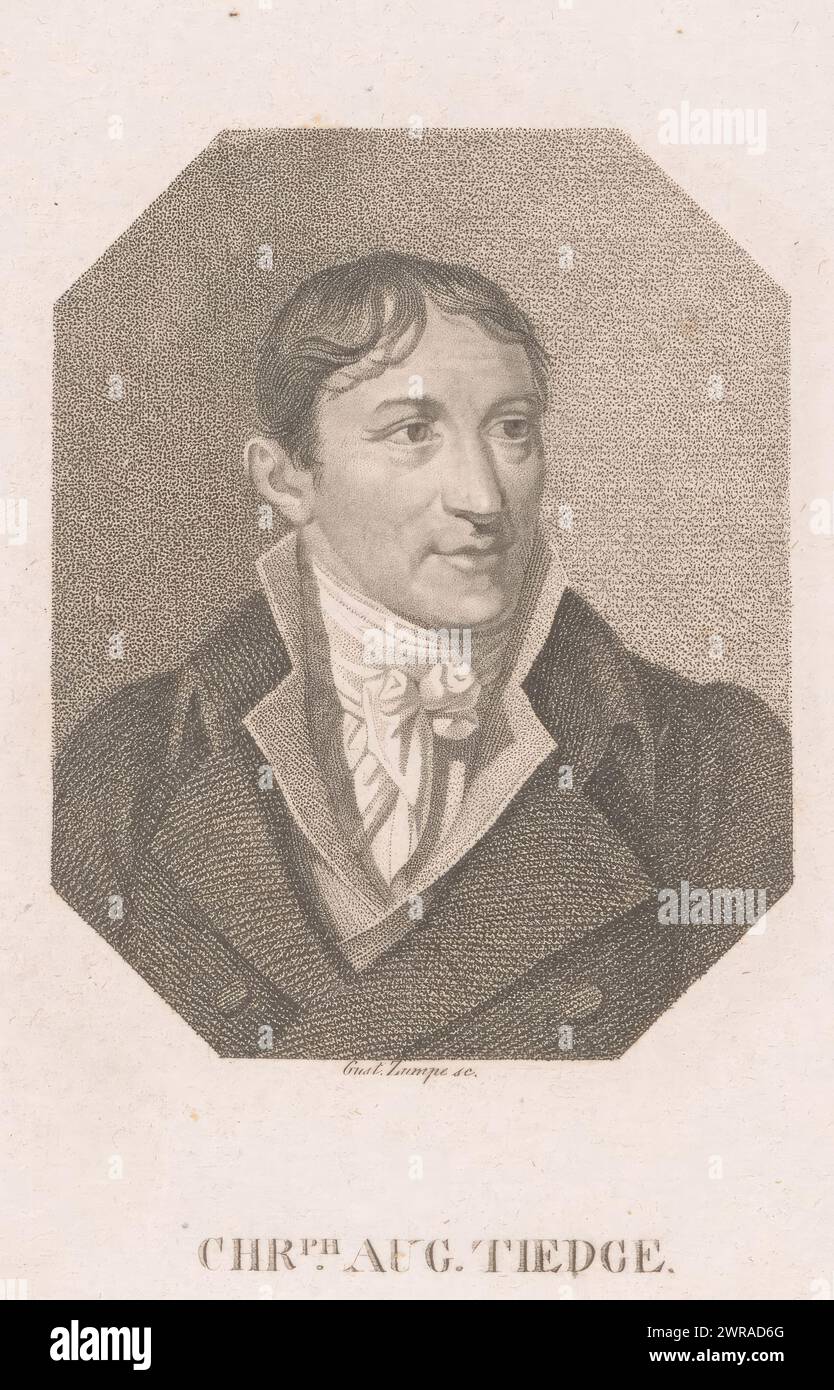 Portrait of Christoph August Tiedge, Portraits of Famous People (series ...