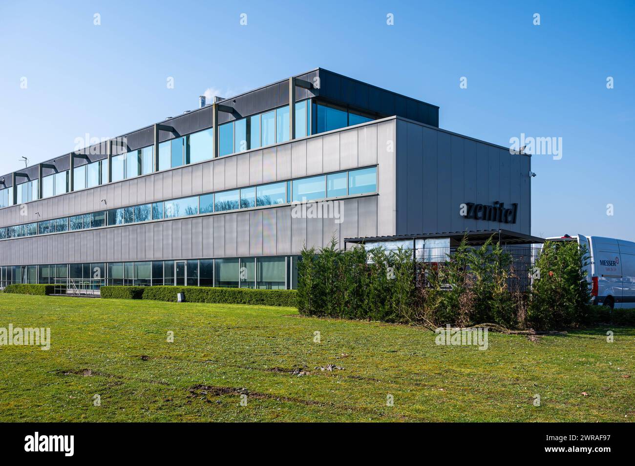 Zellik, Flemish Brabant, Belgium March 8, 2024 - Headquarters of the ...