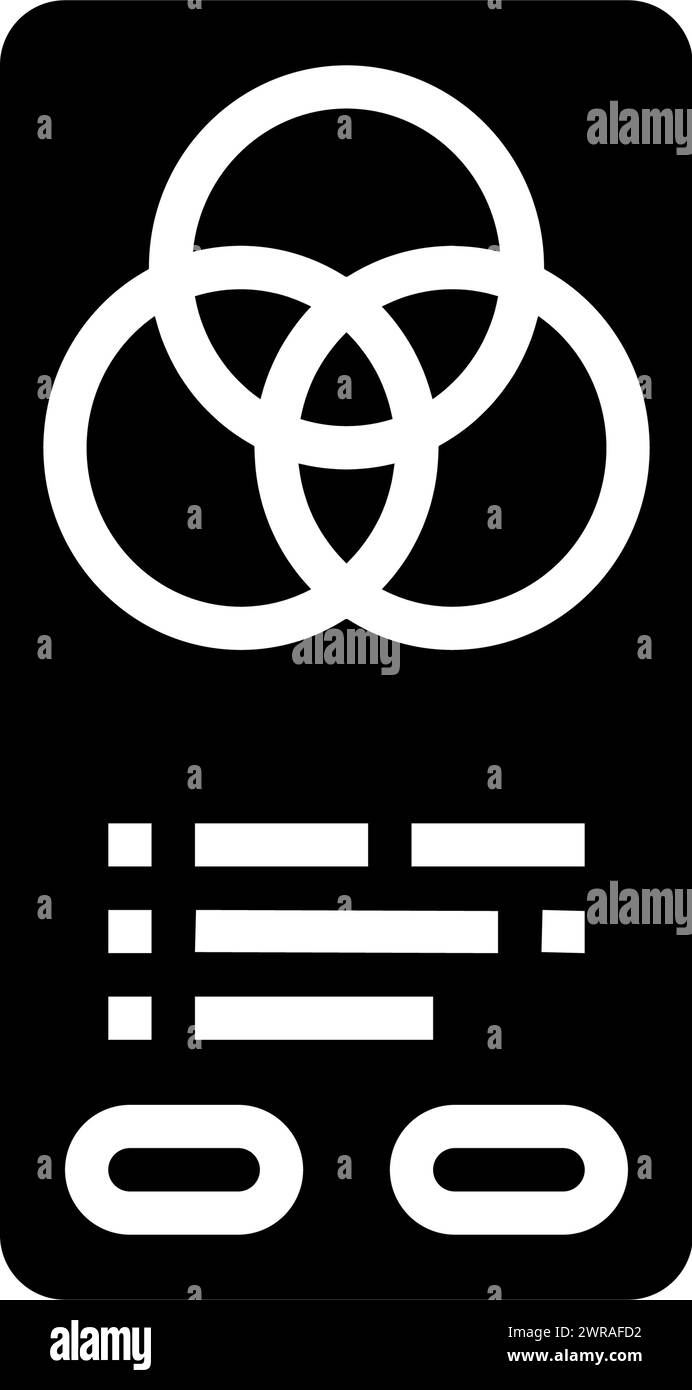 color theory ux ui design glyph icon vector illustration Stock Vector ...