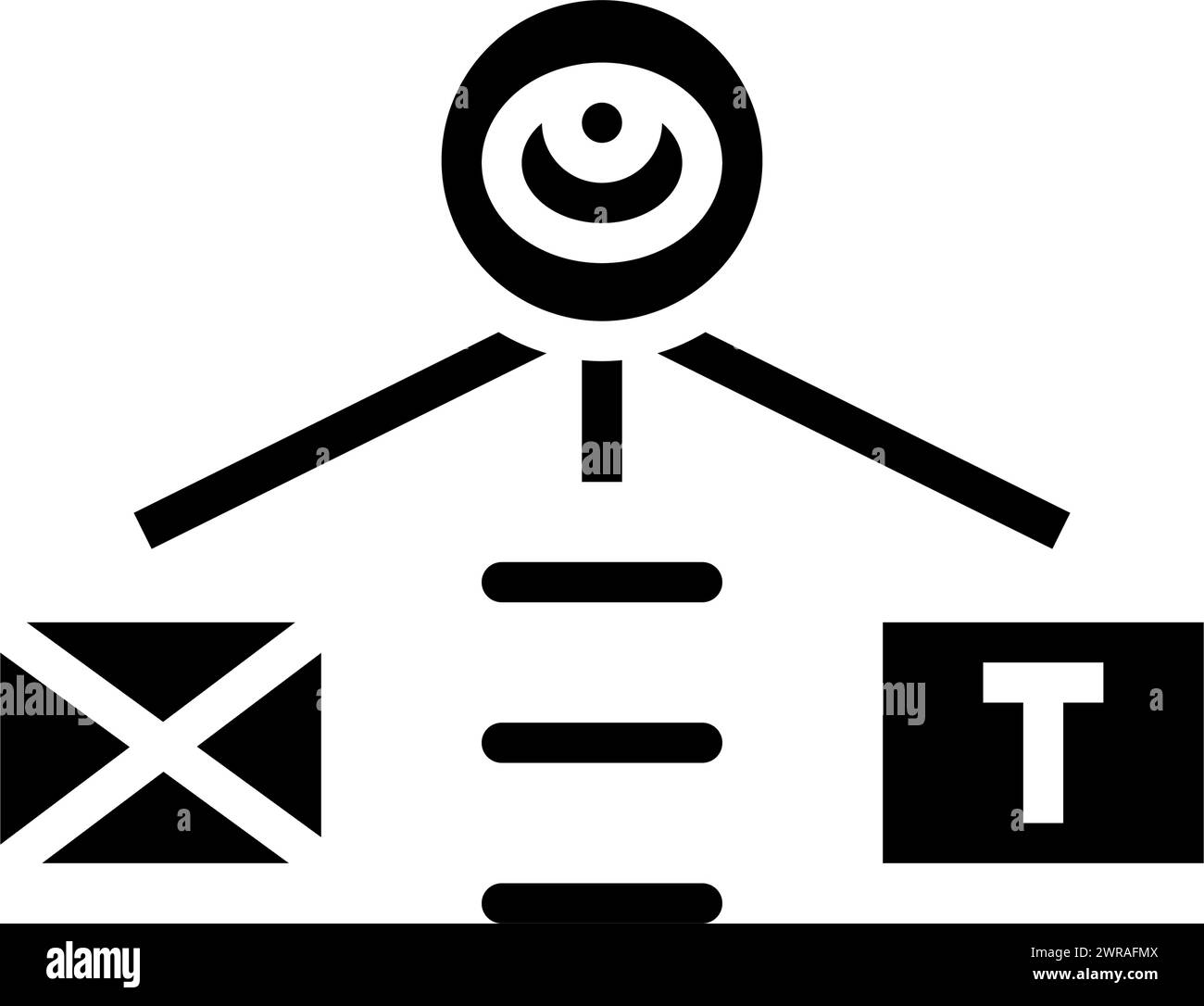 Visual Hierarchy Ux Ui Design Glyph Icon Vector Illustration Stock Vector Image And Art Alamy