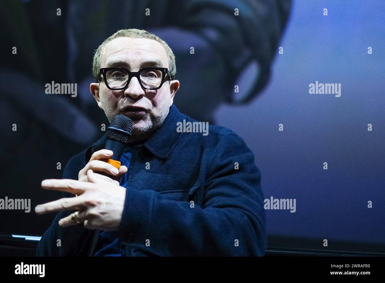 London, UK. Eddie Marsan photographed during Mark Kermode in 3D at the ...