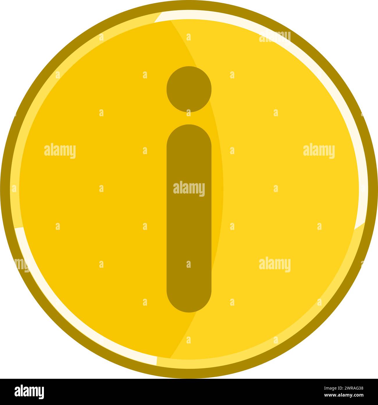 Golden information icon. Golden warning icon Stock Vector Image & Art ...