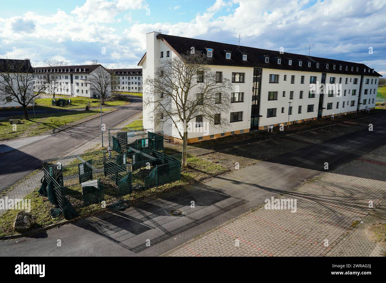 Heidelberg, Germany. 11th Mar, 2024. Former residential buildings stand ...