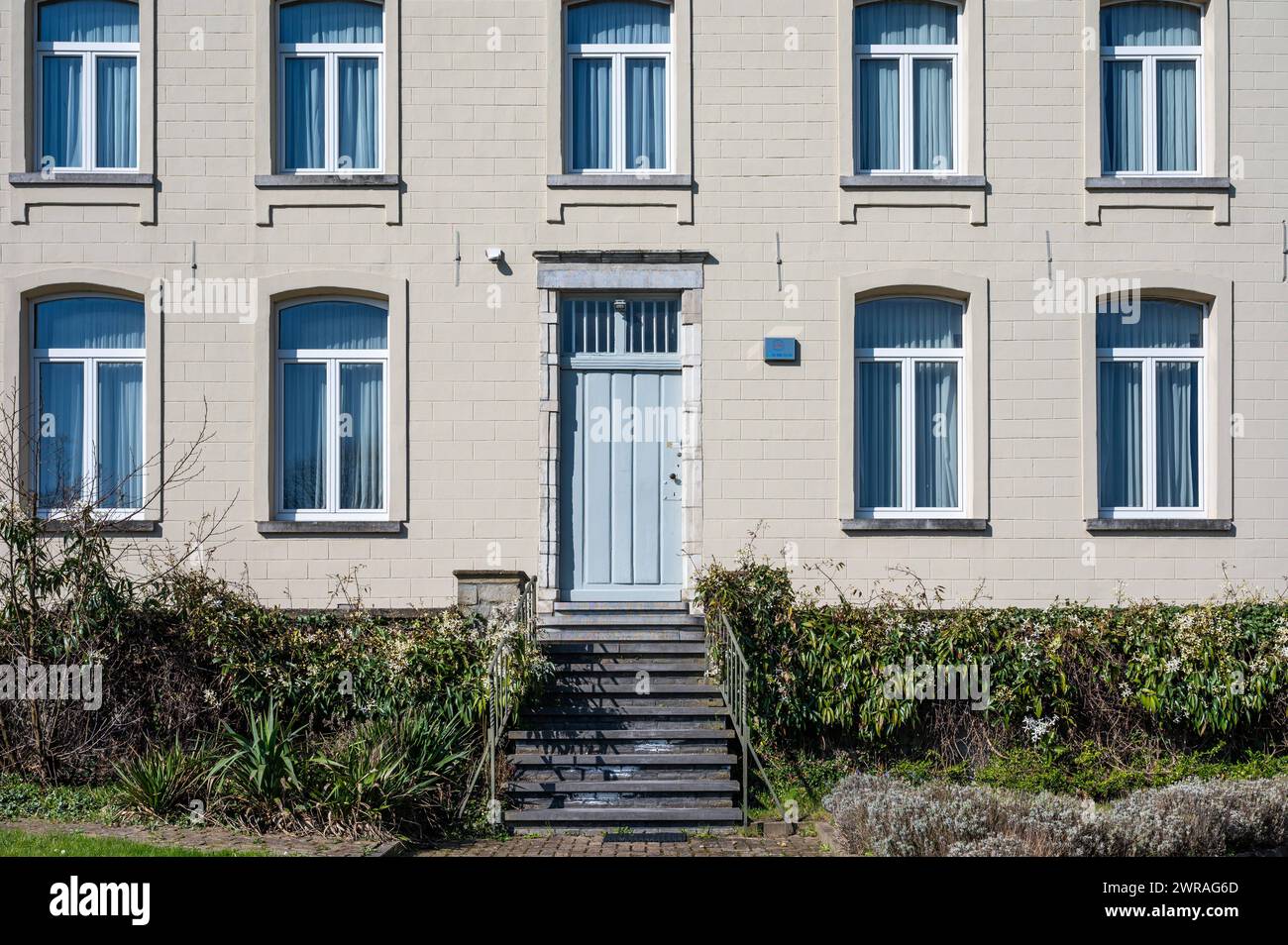 Zellik, Flemish Brabant, Belgium March 8, 2024 - Classical parsonage ...