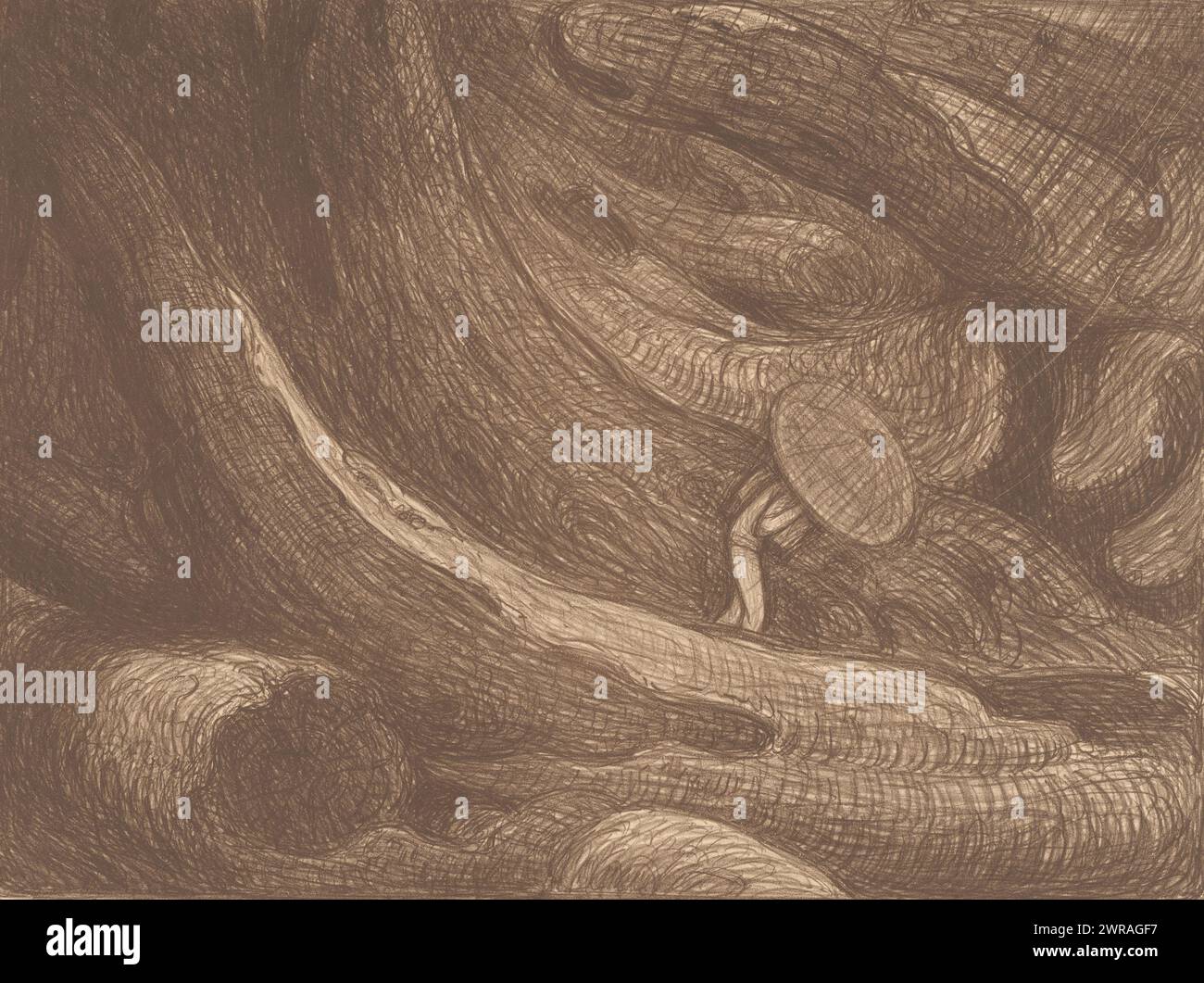 Flight from the rain (original title on object), Probably on Java ...