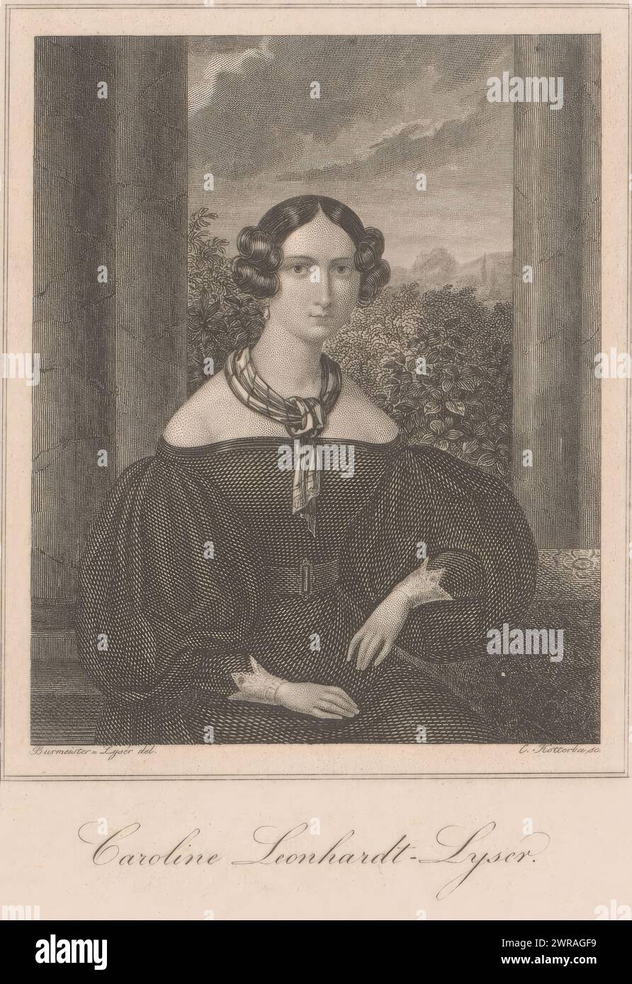 Portrait of Karoline Pierson, Caroline Leonhardt Lyser (title on object ...