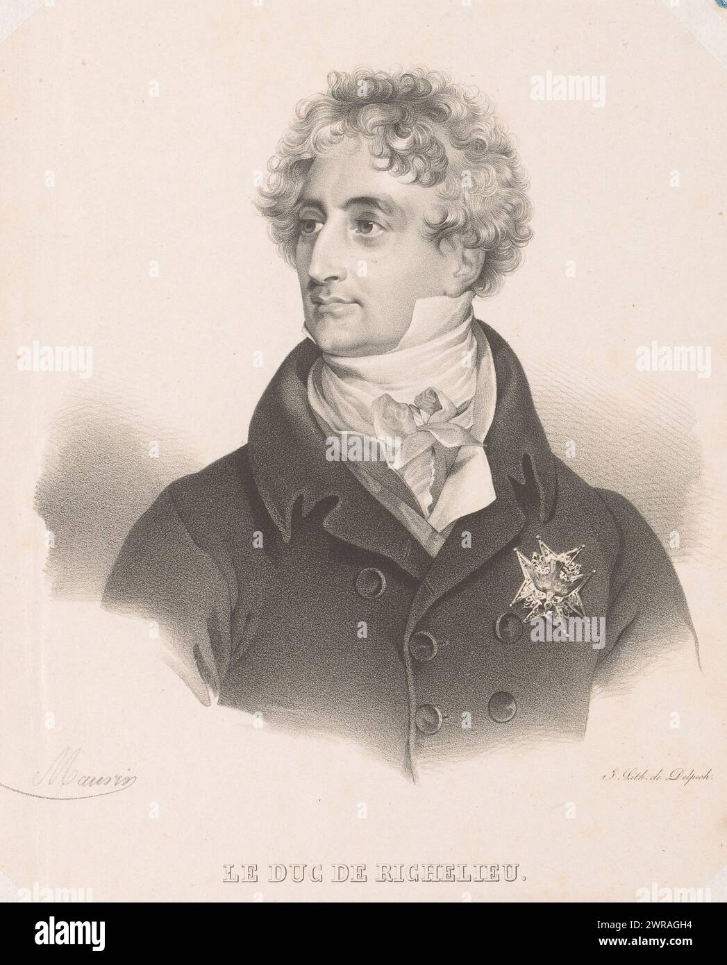 Portrait of Armand-Emmanuel du Plessis, Duke of Richelieu, Le duc de ...