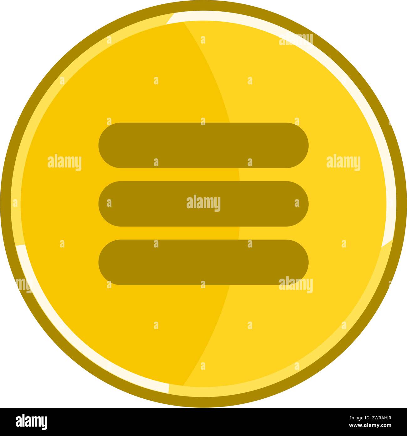 Golden options icon. Golden expand options icon Stock Vector Image ...