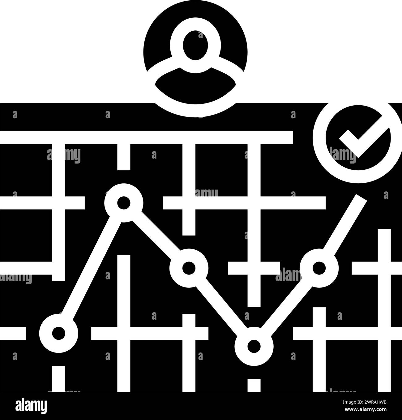 user journey map ux ui design glyph icon vector illustration Stock Vector Image & Art - Alamy