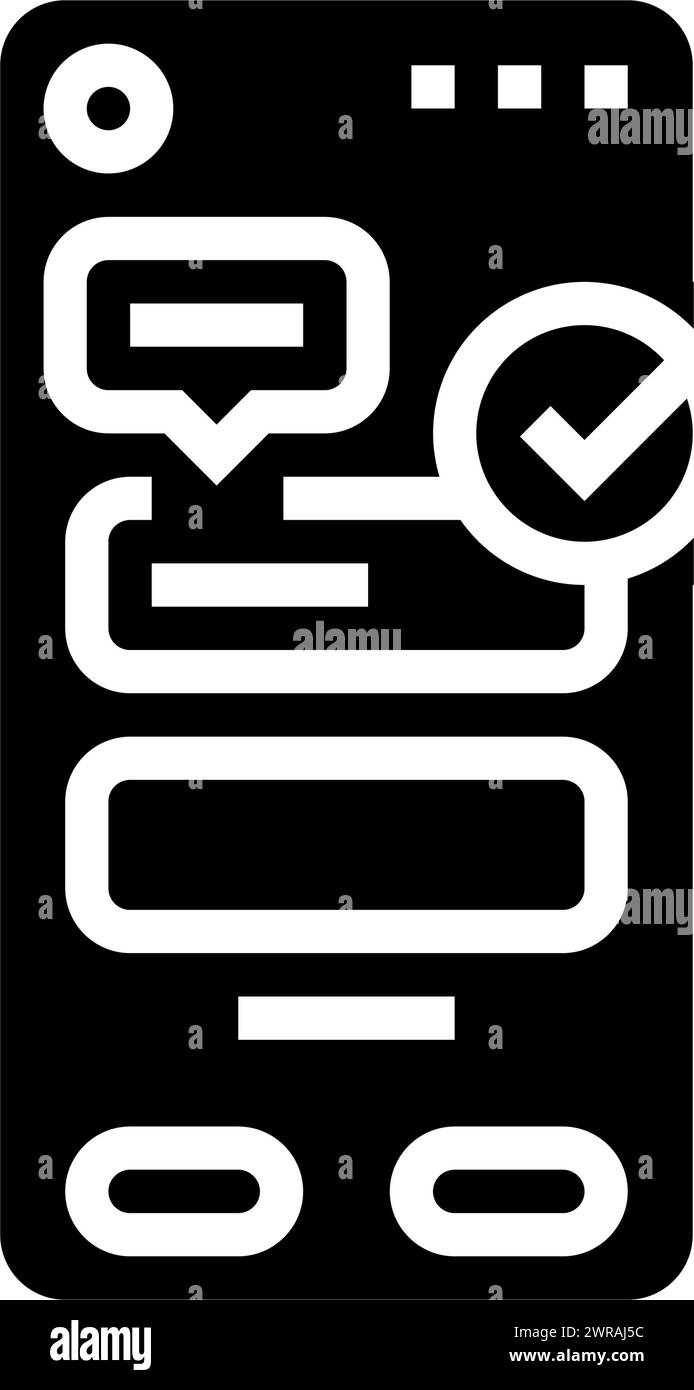 microcopy ux ui design glyph icon vector illustration Stock Vector Image & Art - Alamy
