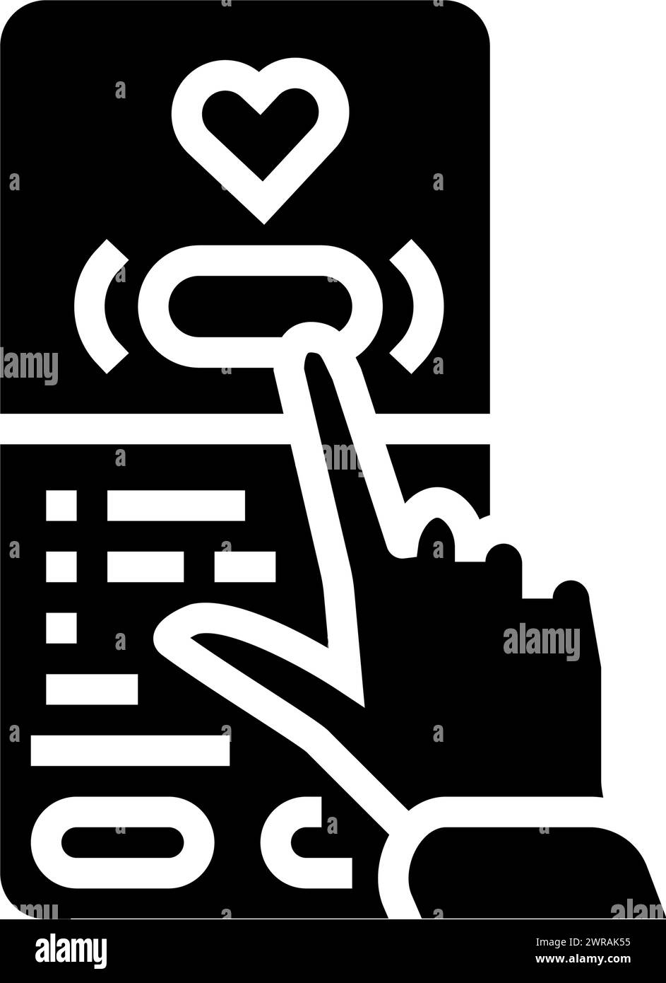 visual feedback ux ui design glyph icon vector illustration Stock Vector Image & Art - Alamy