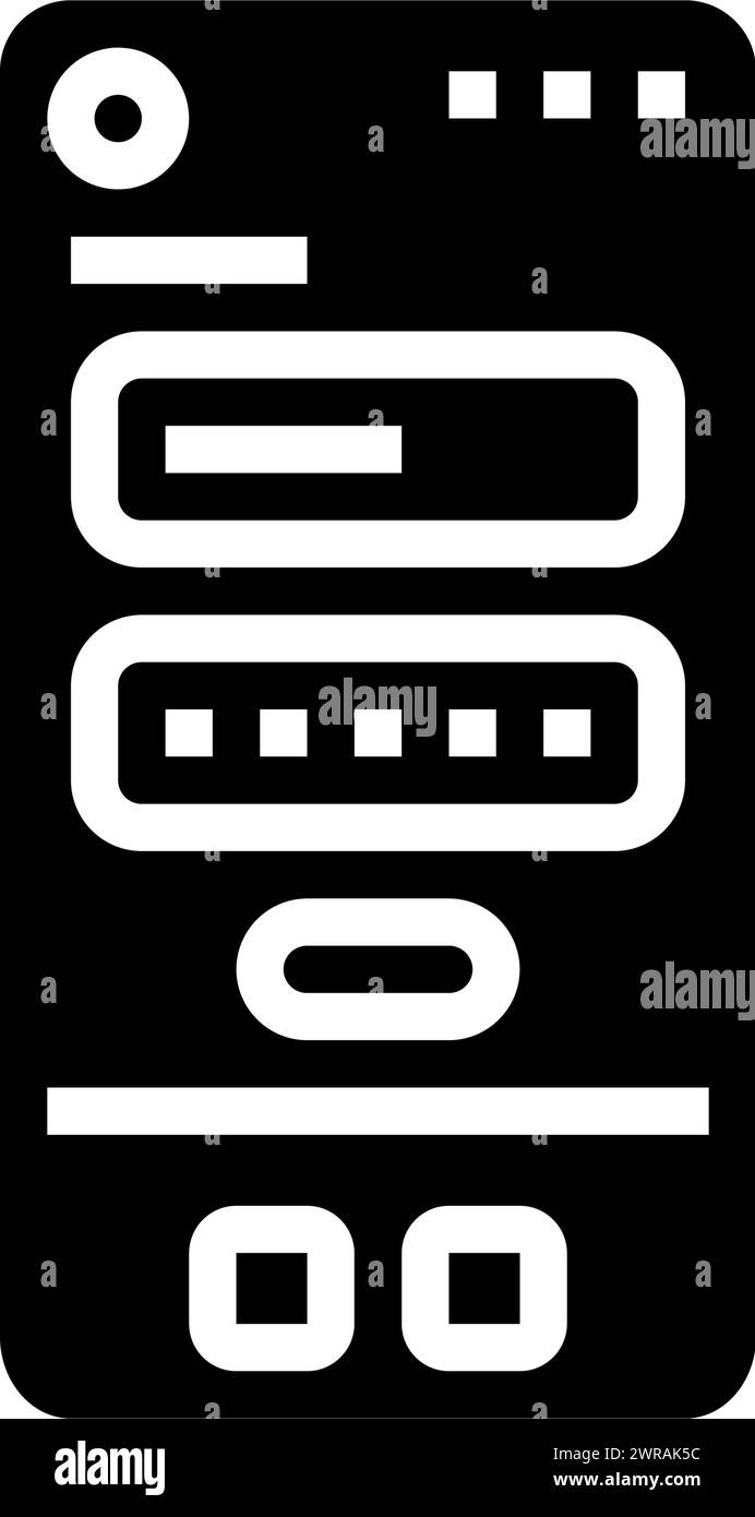 offboarding ux ui design glyph icon vector illustration Stock Vector Image & Art - Alamy