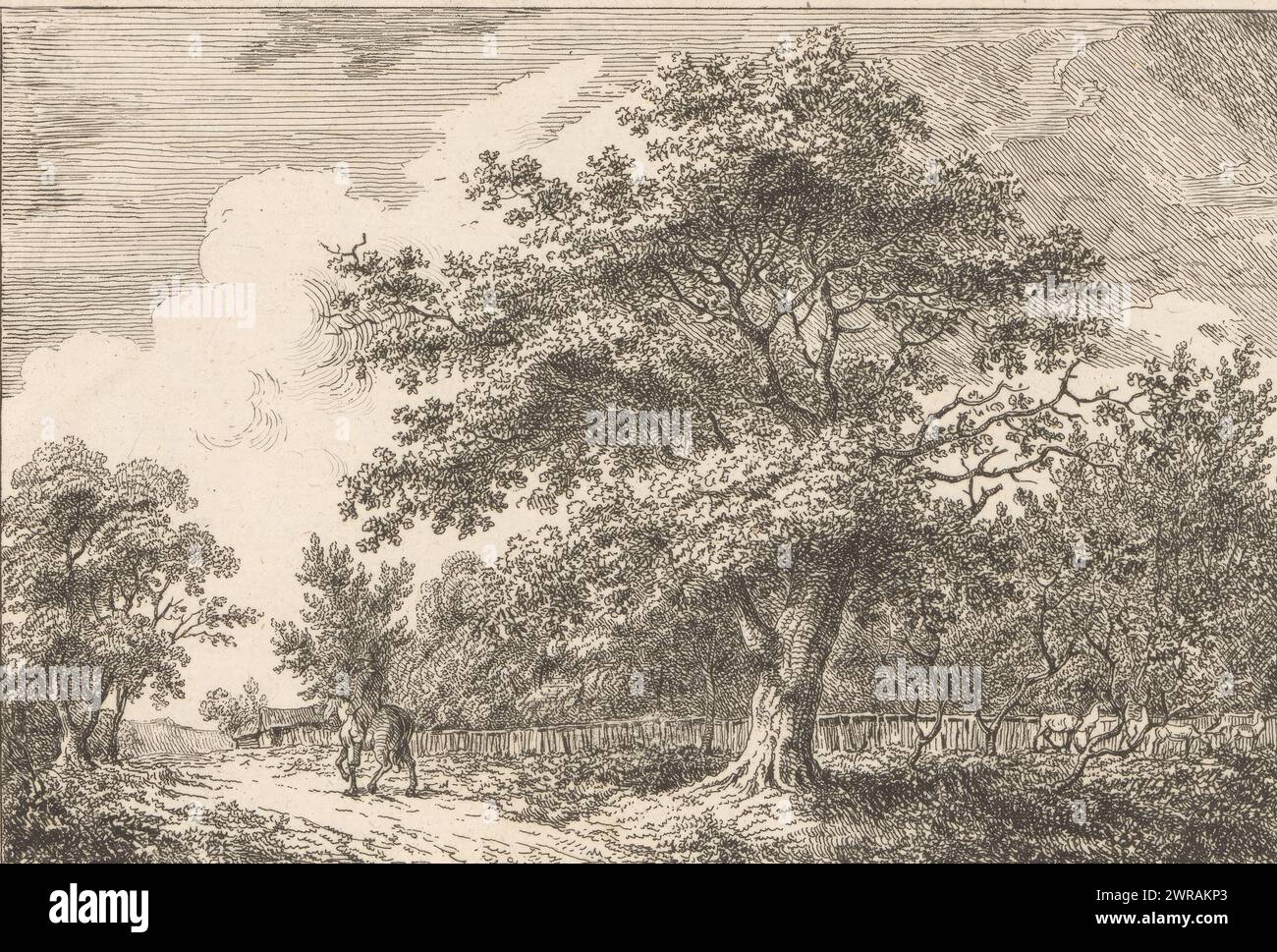 Landscape with trees, Etchings by E. Edwards (series title), Etchings ...