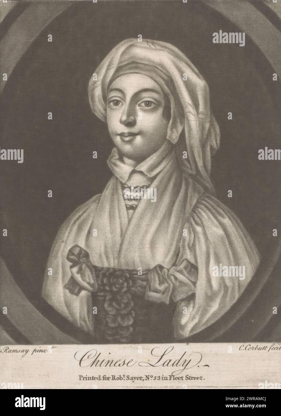 Portrait of an unknown woman in Chinese traditional costume, Chinese ...