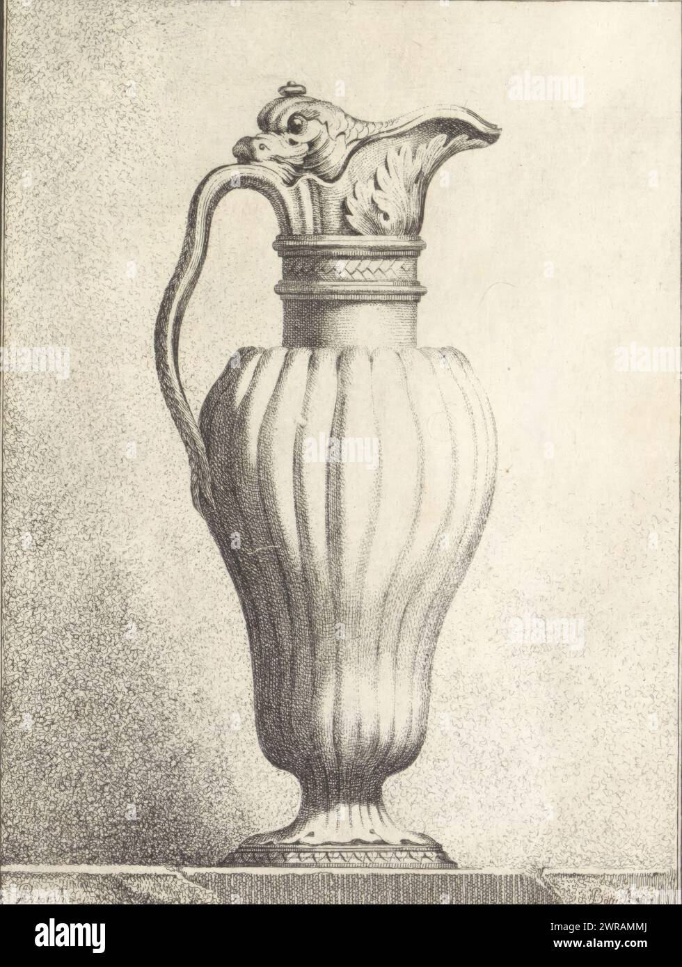 Jug with lid in the shape of a dolphin, Ornamental vases from the ...