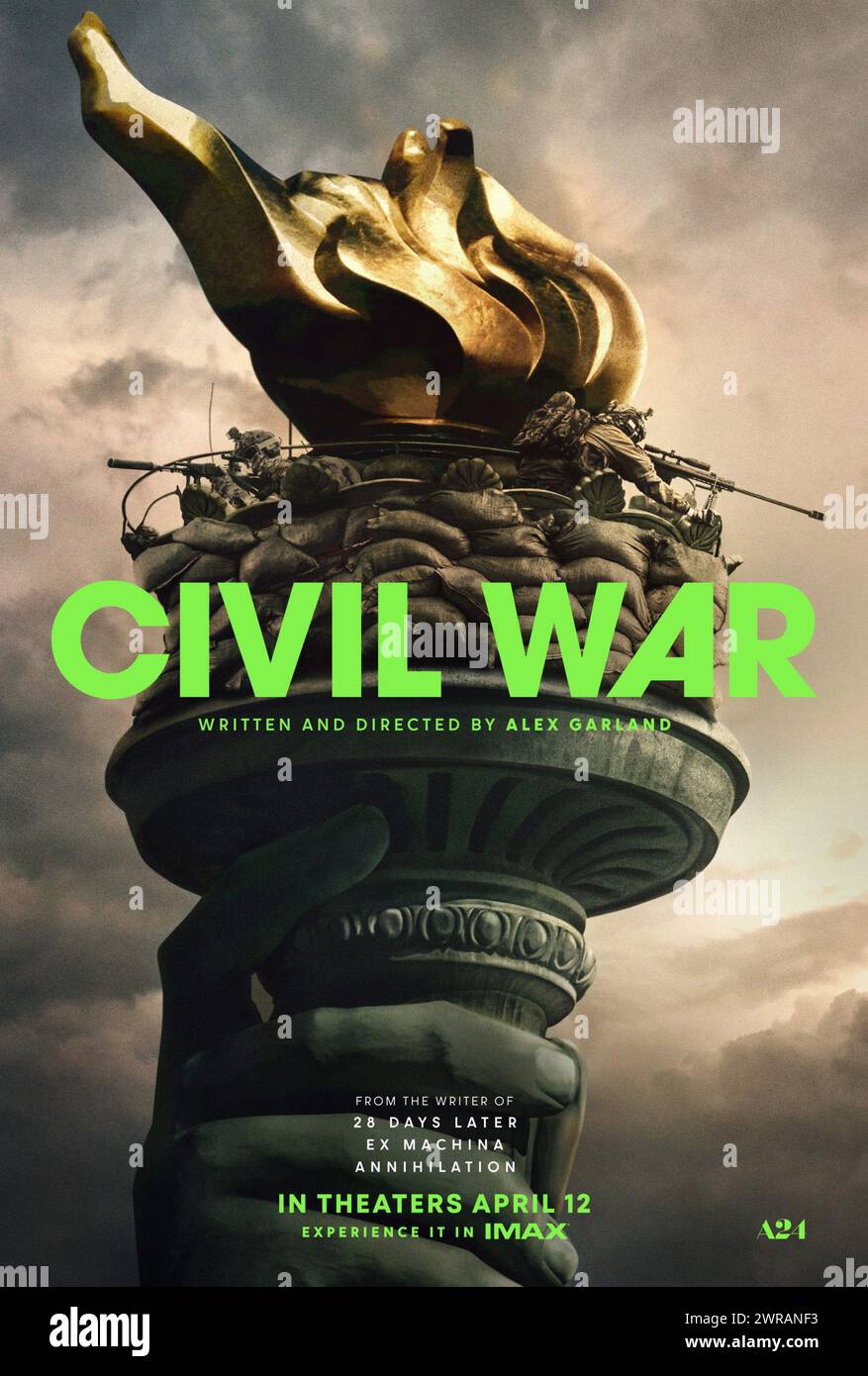 CIVIL WAR, US poster, 2024. © A24 / Courtesy Everett Collection Stock ...