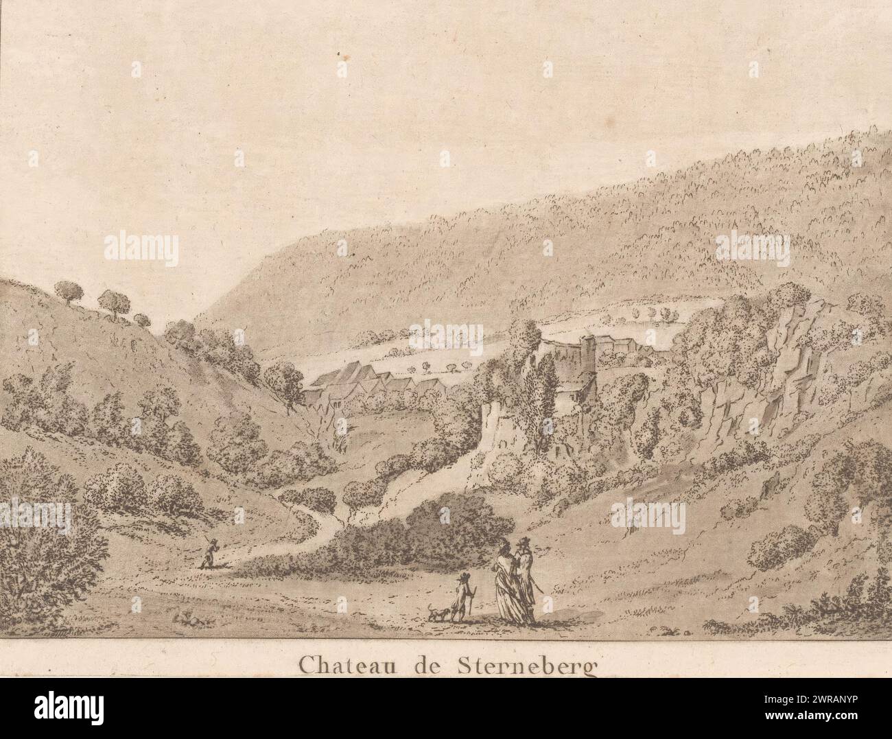 View of Sternberg Castle, Chateau de Sterneberg (title on object ...