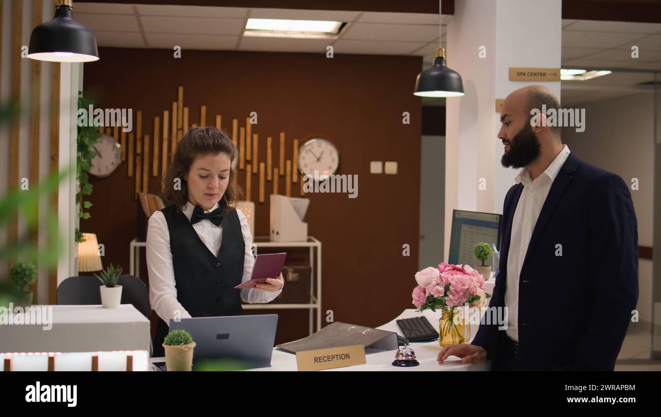 Reviewing identification papers hi-res stock photography and images - Alamy