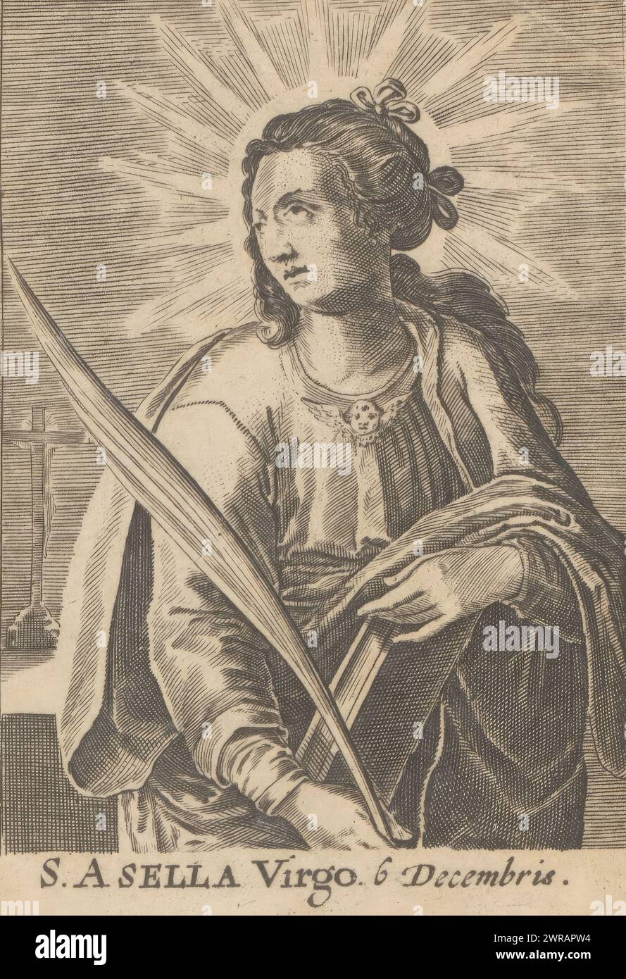 St. Asella of Rome, S. Asella Virgo. 6 Decembris (title on object ...