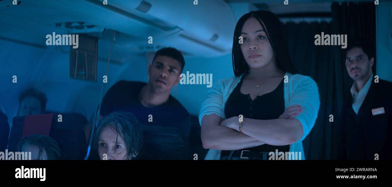 NO WAY UP, front, from left: Grace Nettle, Phyllis Logan, Jeremias ...