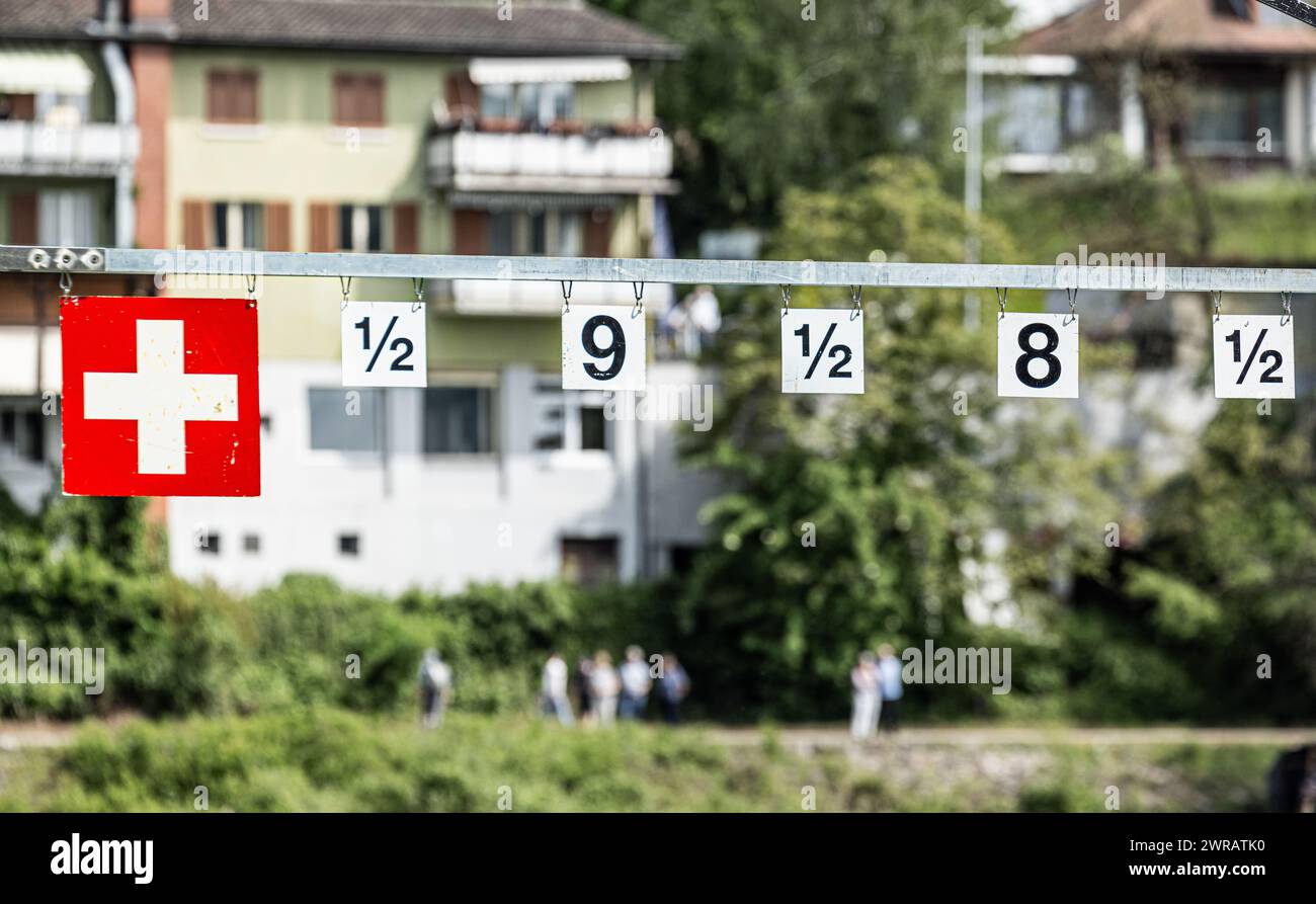 Jeweils am Brückenpfeiler sind Punkteangaben angebracht. Dabei müssen ...