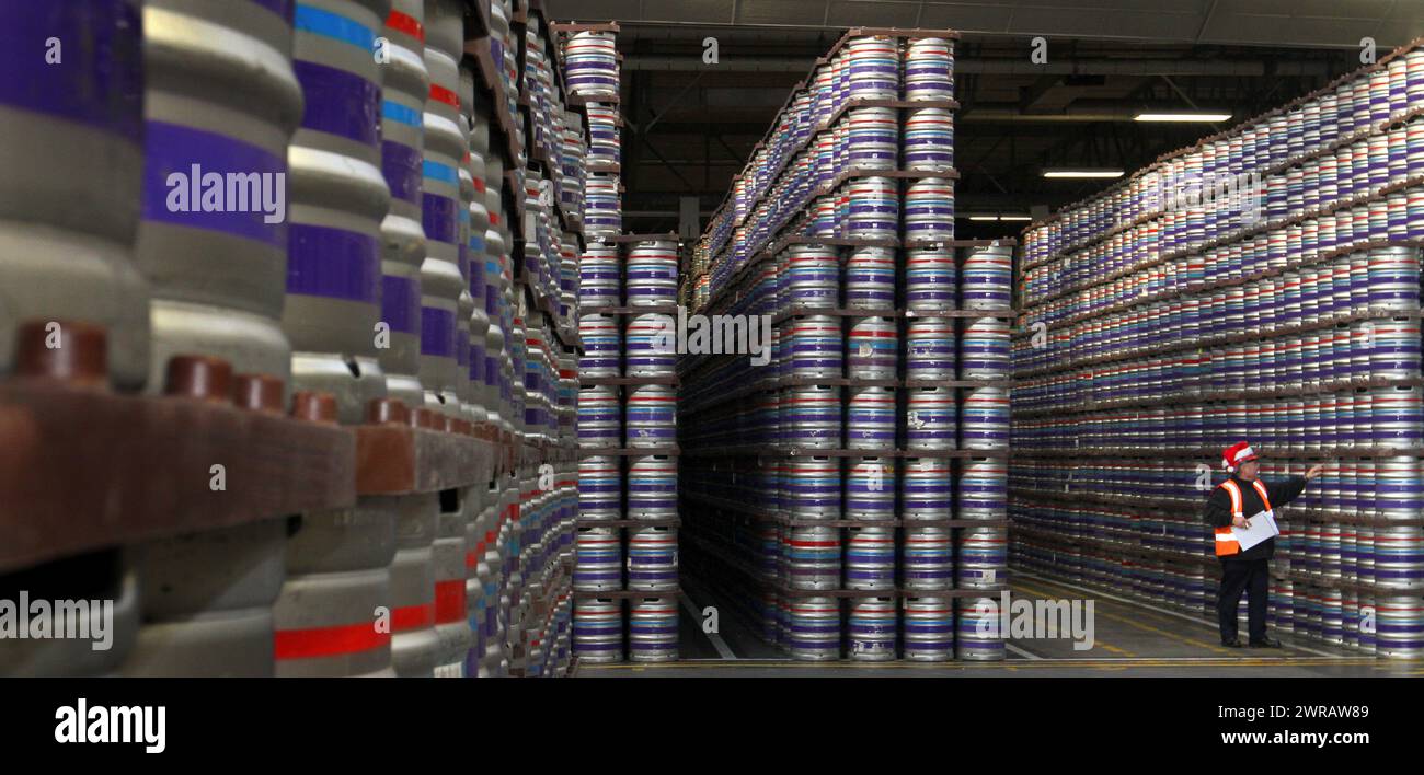 14/12/11...Warehouse Support Manager, Ian Holden-Smith, 61, checks the ...