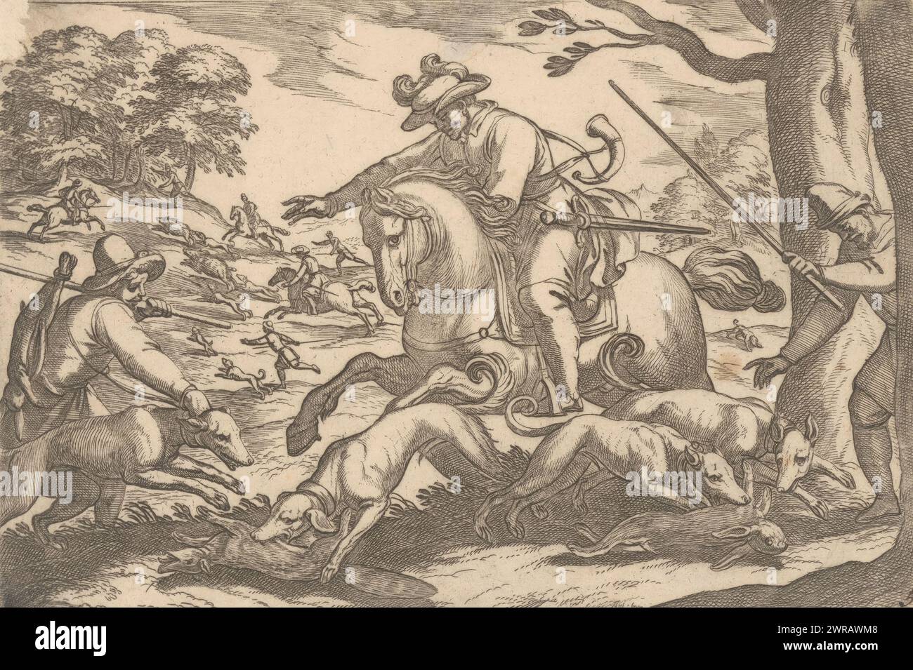 Fox chasing hare hi-res stock photography and images - Alamy