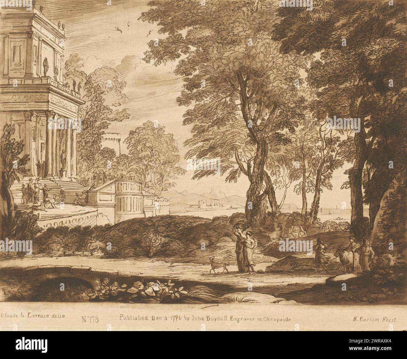 Landscape with Bacchus at the palace of the dead Staphylus, Prints ...