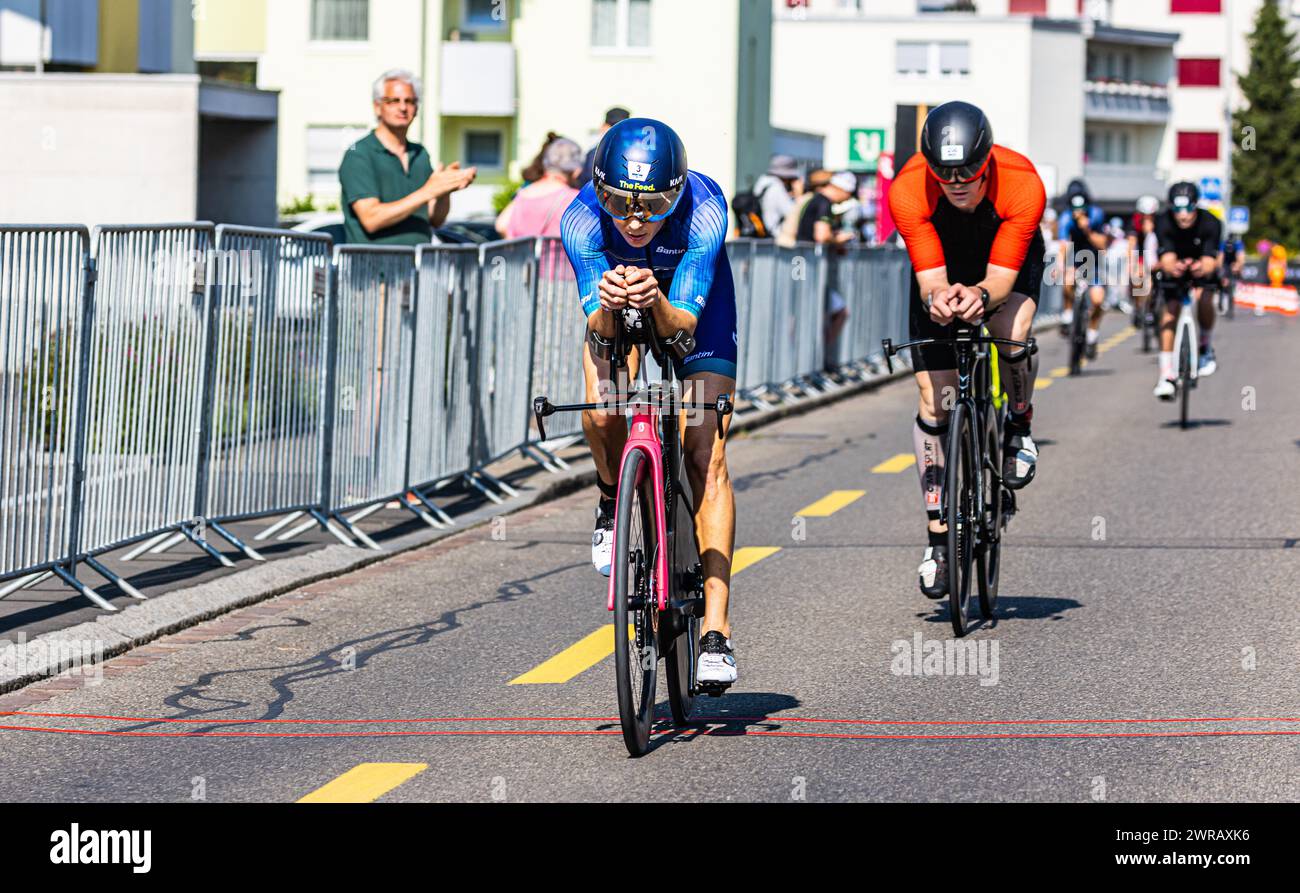 Die deutsche Triathletin Anne Reischmann geht beim Ironman 70.3 ...