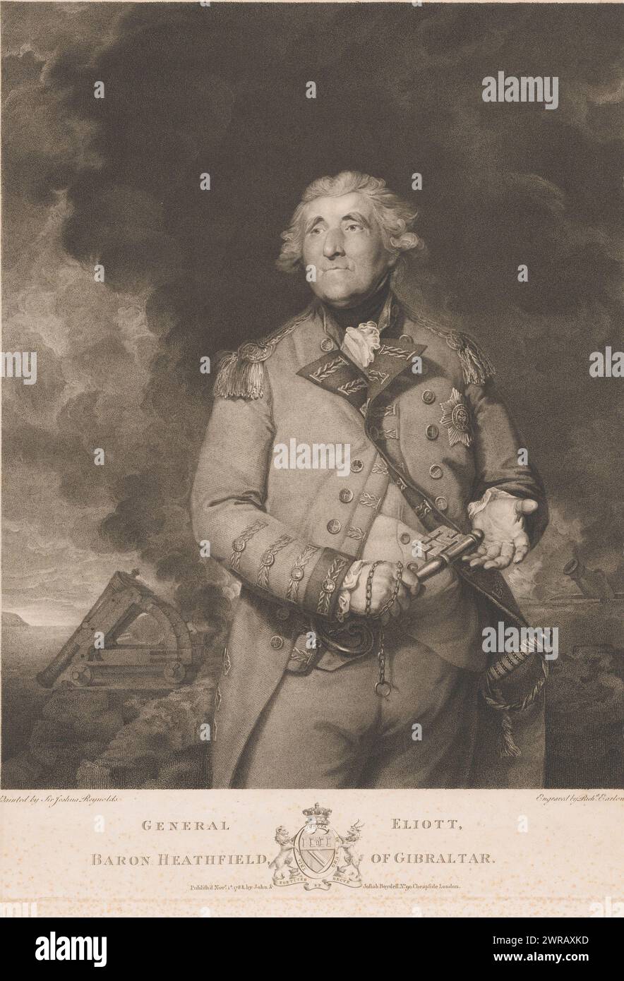 Portrait of George Augustus Eliott, General Eliott, Baron Heathfield ...