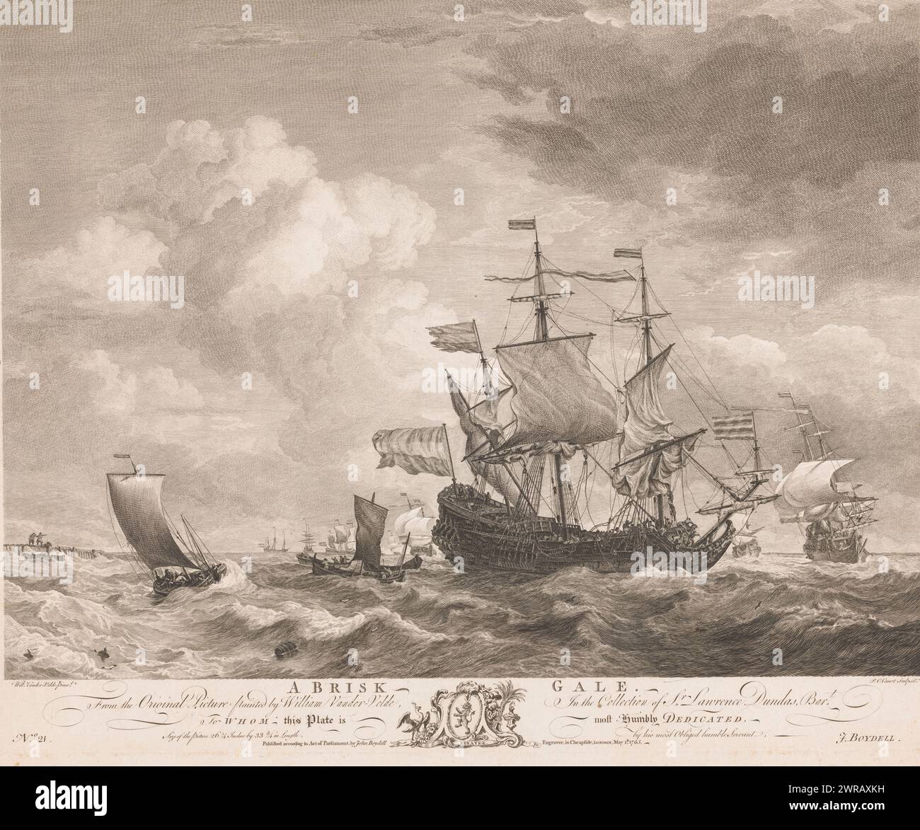 Fleet on a Troubled Sea, A Brisk Gale (title on object), Most Important ...