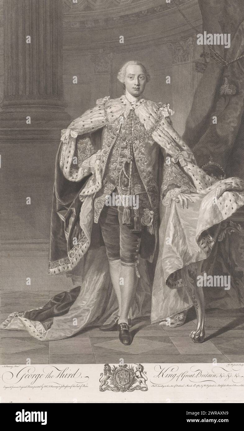 Portrait of George III of the United Kingdom, George the Third, King of ...