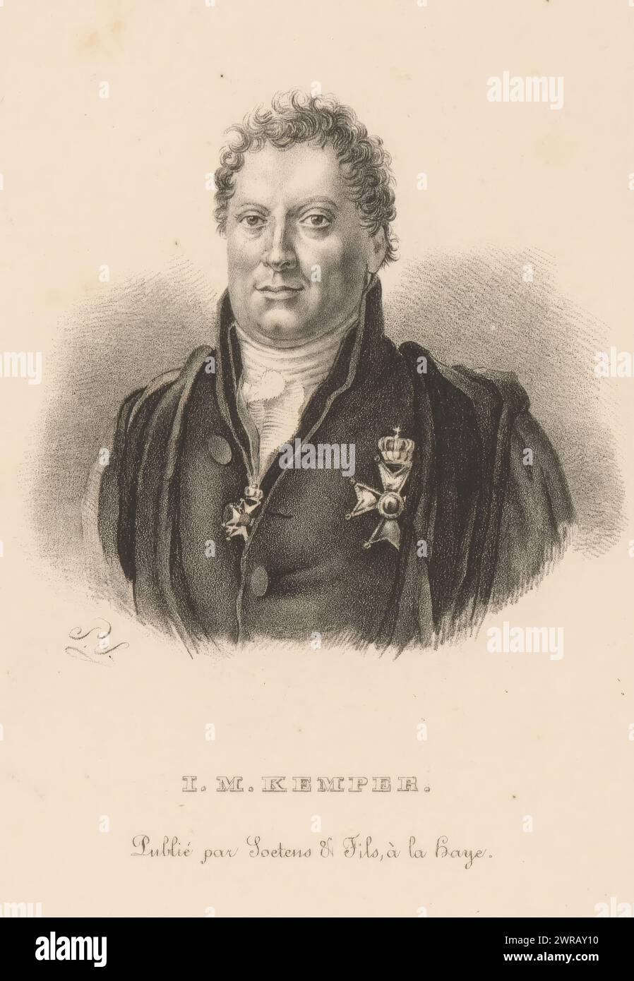 Portrait of Joan Melchior Kemper, print maker: unknown, publisher ...