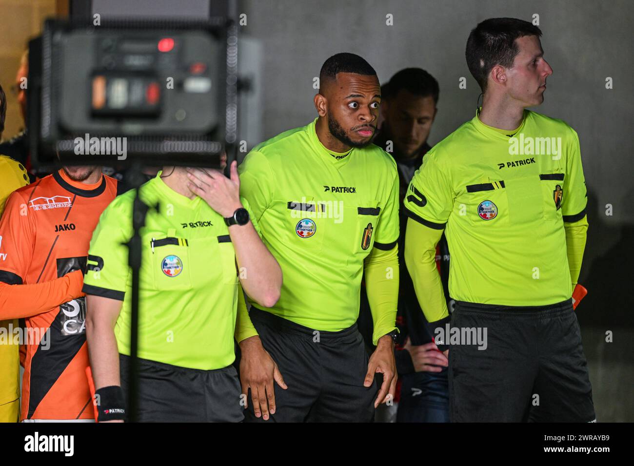 Luik, Belgium. 10th Mar, 2024. referee Matonga Simonini pictured before ...