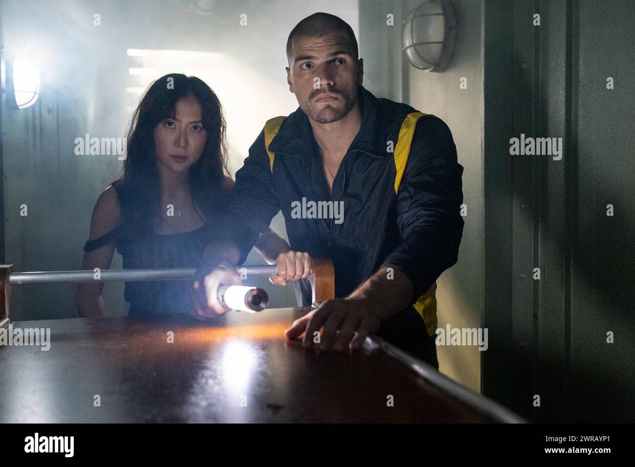 DEATH AND OTHER DETAILS, from left: Angela Zhou, Hugo Diego Garcia ...