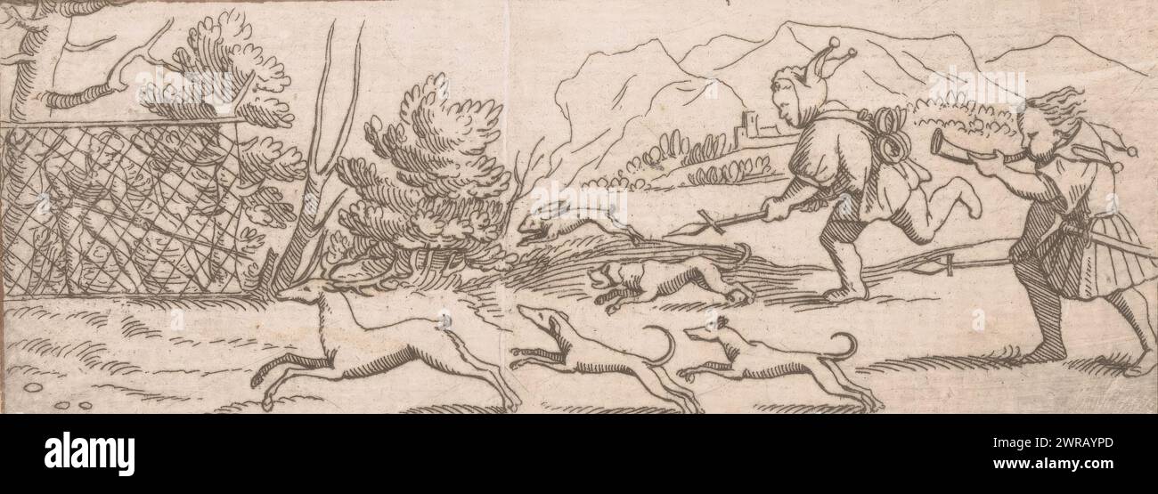 Two fools on the hunt, Illustrations from the Praise of Folly (series ...