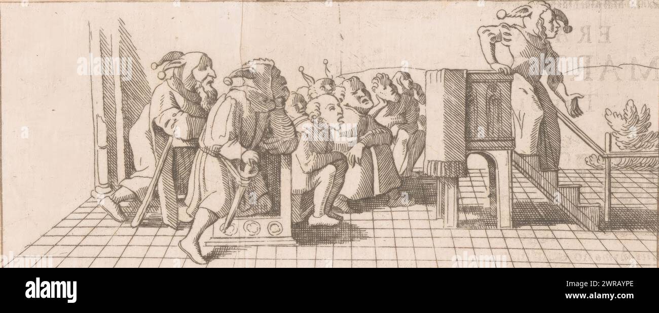 Folly leaves the pulpit with her back to the audience, Illustrations ...