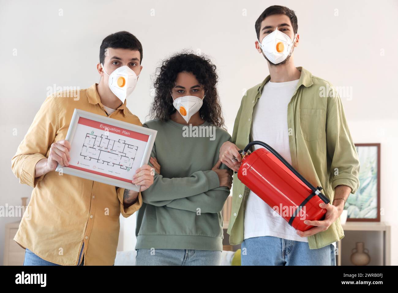 American fire exit plan hi-res stock photography and images - Alamy