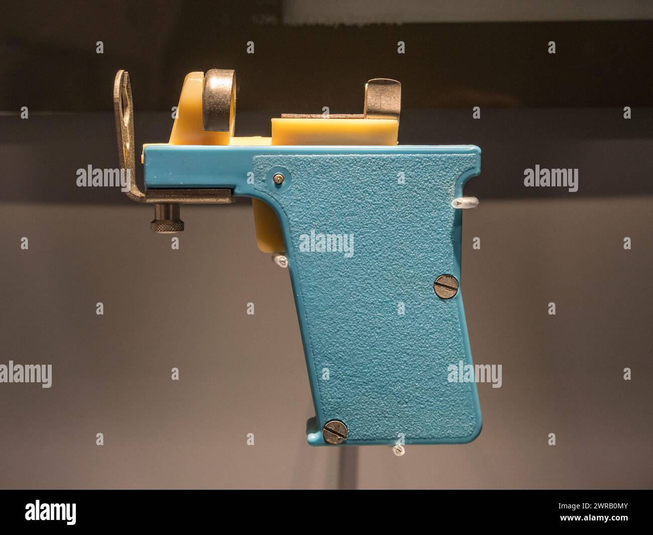 A Soviet hypodermic medical injector gun on display in the permanent ...