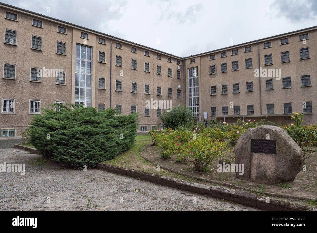 Exterior view of the Cell wing in the former Cold War Stasi prison ...